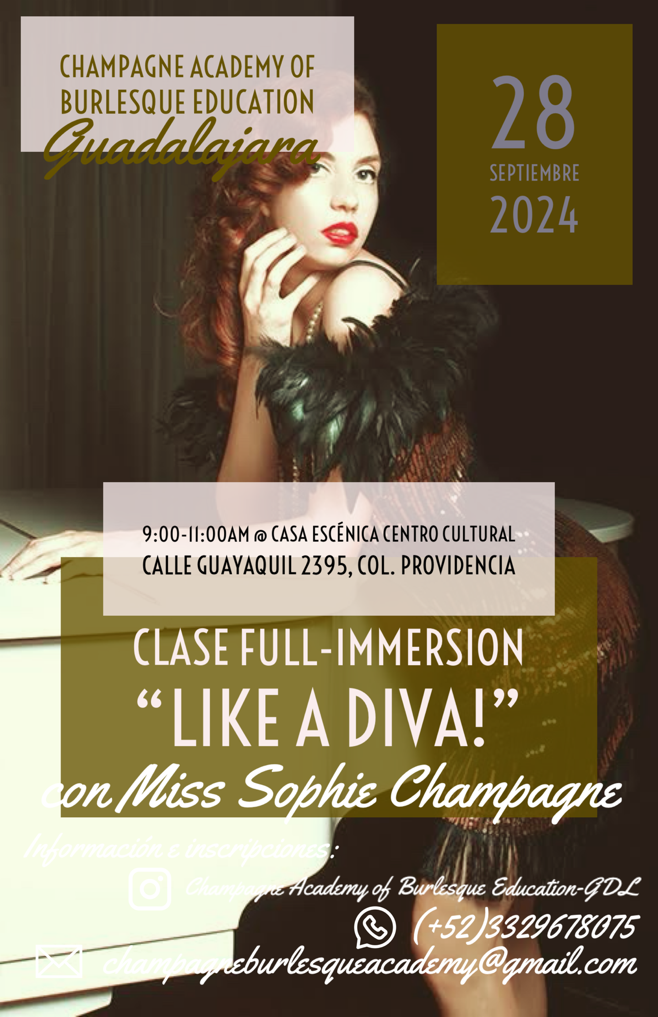 Curso de Burlesque full immersion “Like a Diva!” – Champagne Academy of ...