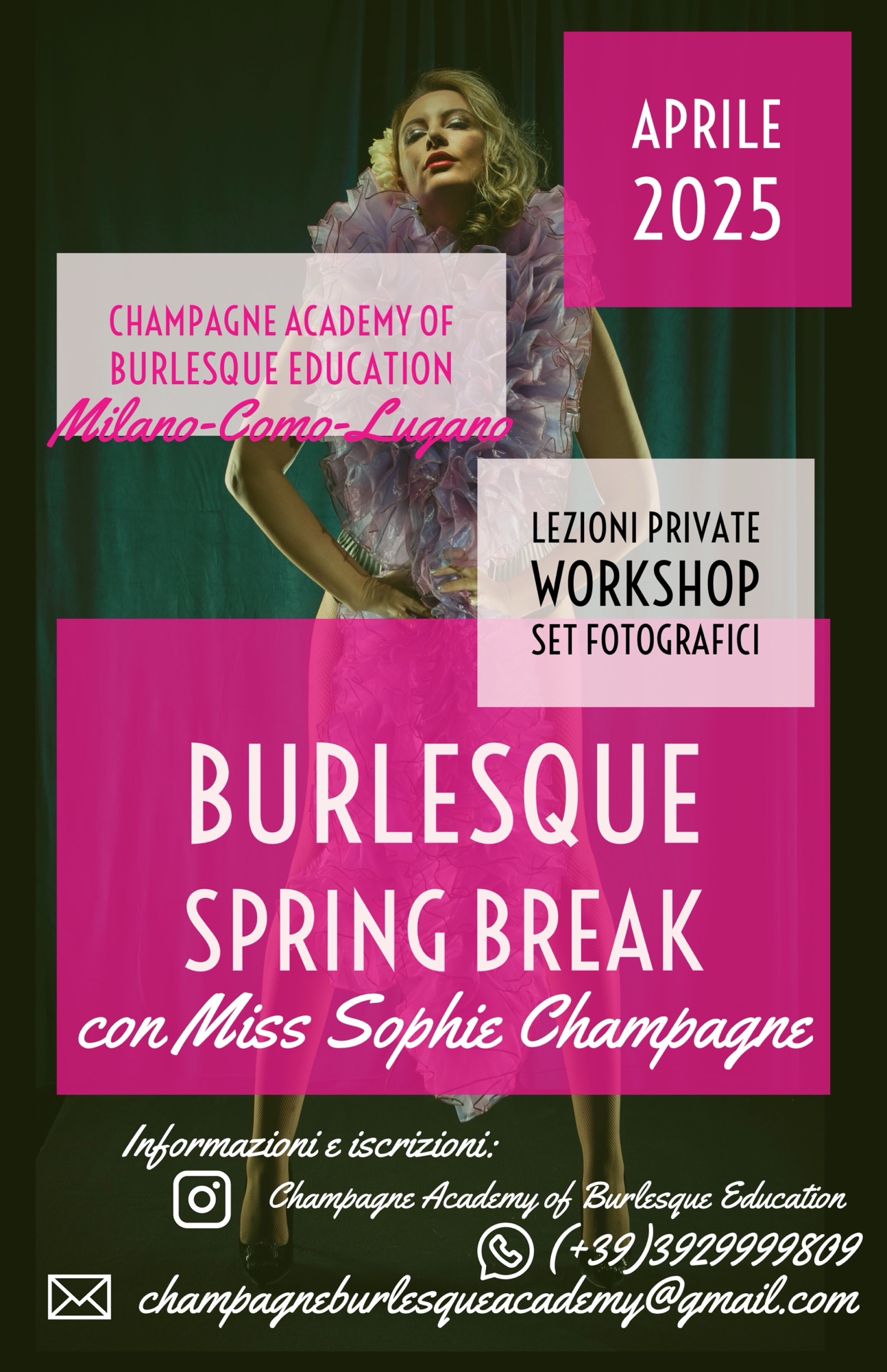 Burlesque Spring Break con Miss Sophie Champagne – Champagne Academy of ...